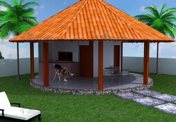 Maloca com Cozinha - Cod. 63 | Só Projetos